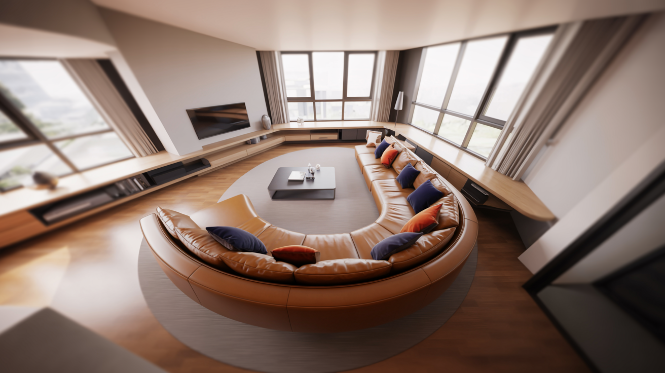 Curved Sectional Sofas: Smart Layouts for Odd-Shaped Rooms – LOFT HOME