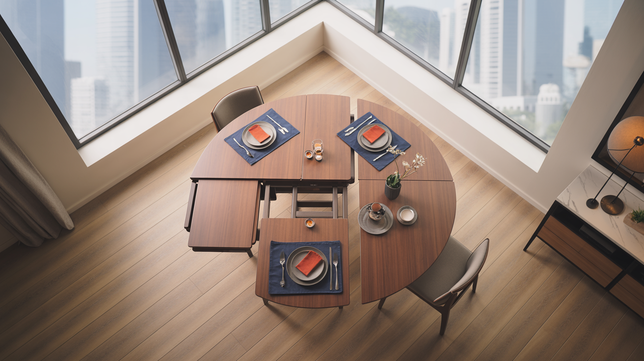 Round Extendable Tables: Best for Small Condo Corners – LOFT HOME