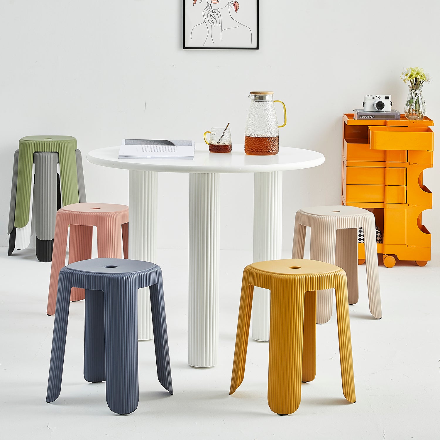Plastic Stools in Singapore | Lightweight & Durable – LOFT HOME