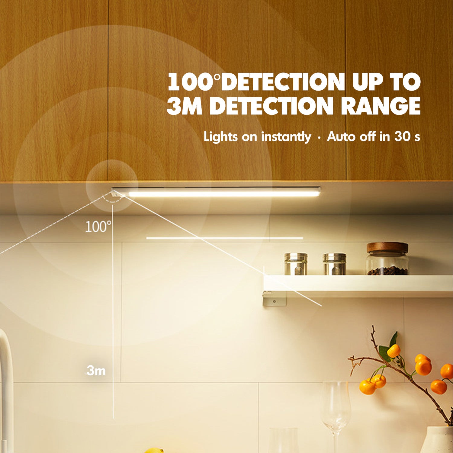 Aluminium Wireless Sensor LED Light Bar – LOFT HOME