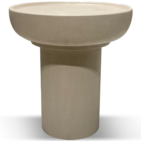 Japandi Microcement Side Table PURA – LOFT HOME