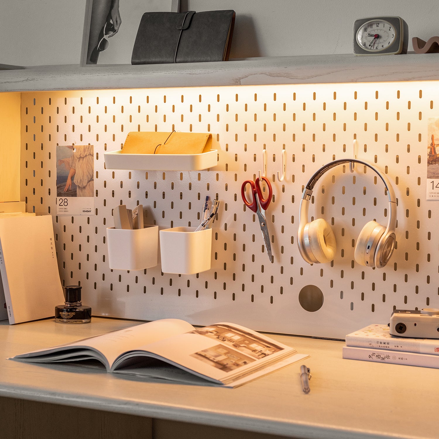 Pegboard Hooks Racks Storage Boxes Accessories Set HOOKUP – LOFT HOME