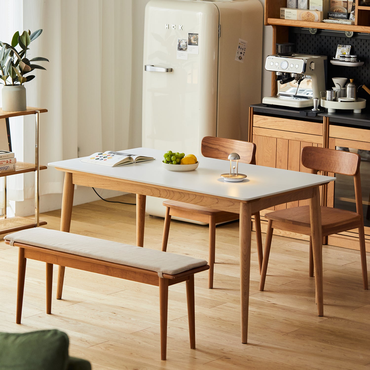 Scandinavian Sintered Stone Dining Table GREEN – LOFT HOME