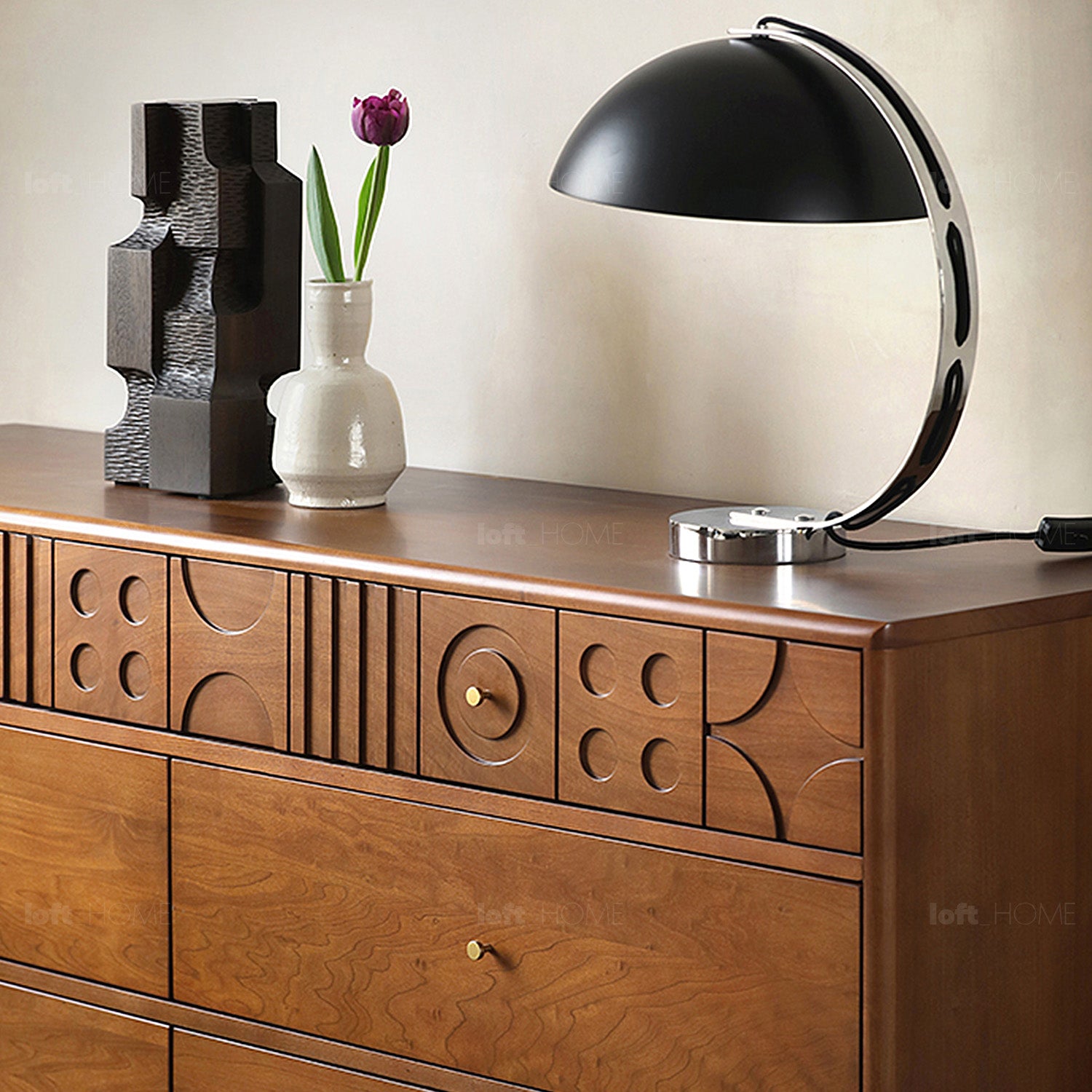 Vintage Boxwood Storage Cabinet MADRID – LOFT HOME