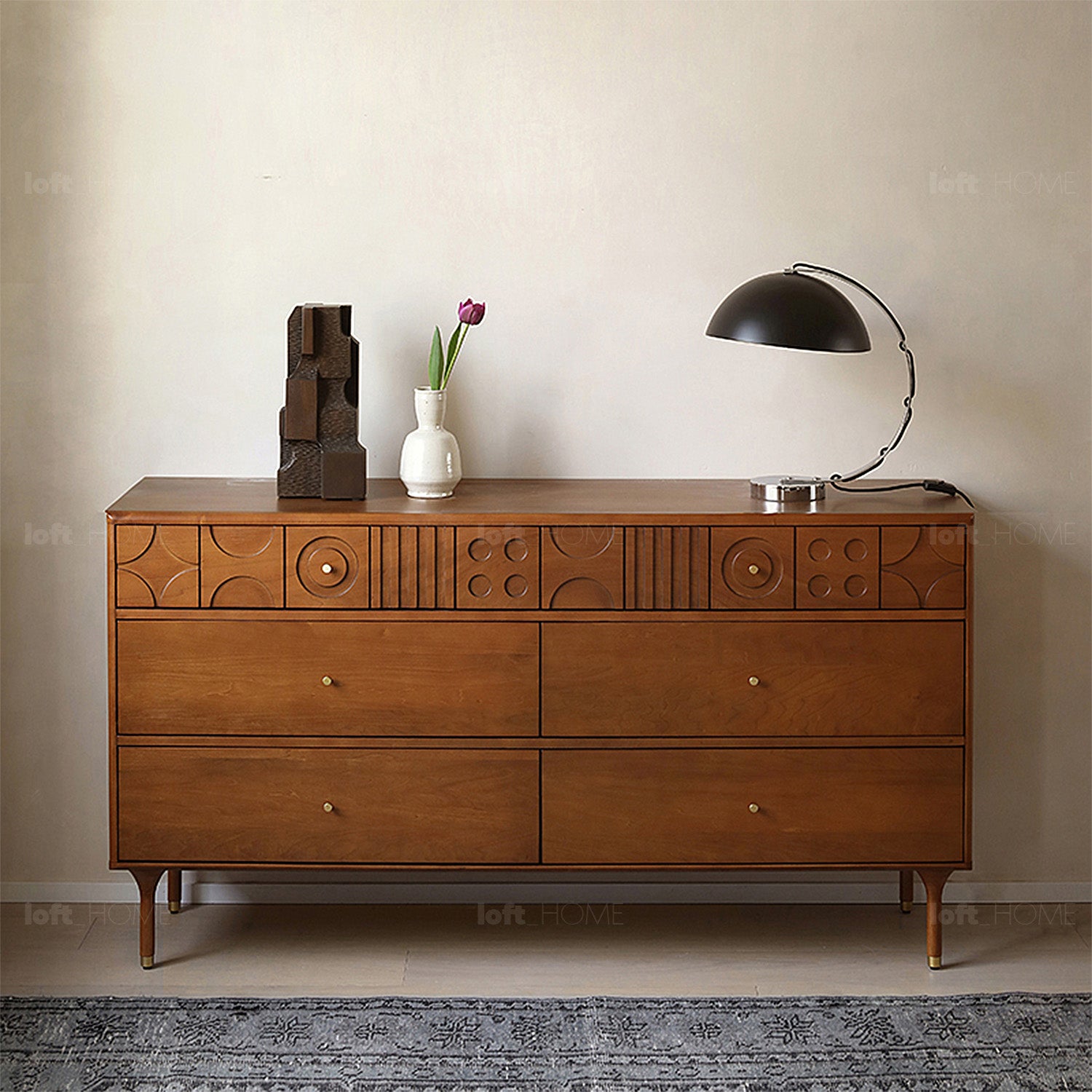 Vintage Boxwood Storage Cabinet MADRID – LOFT HOME