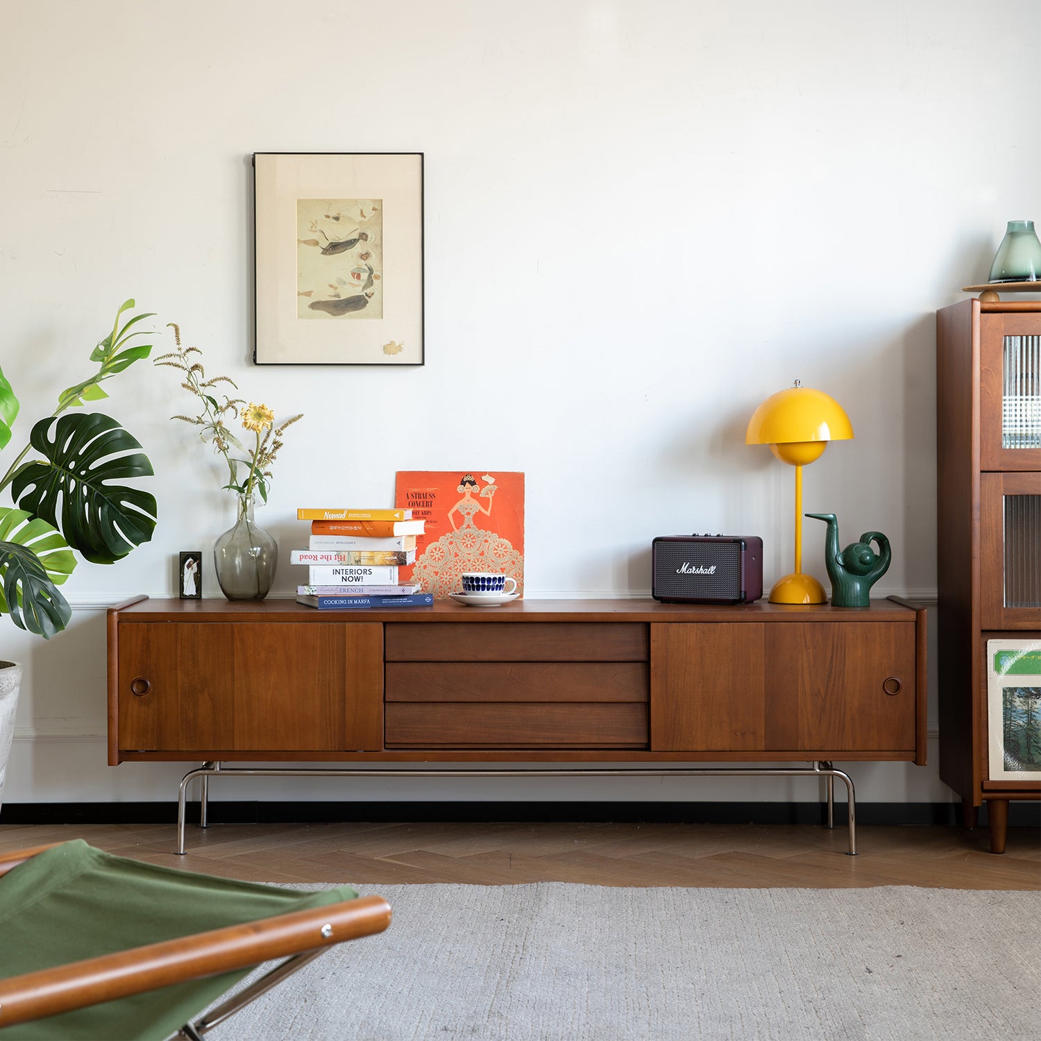 Vintage Boxwood TV Console SILVER SALT – LOFT HOME