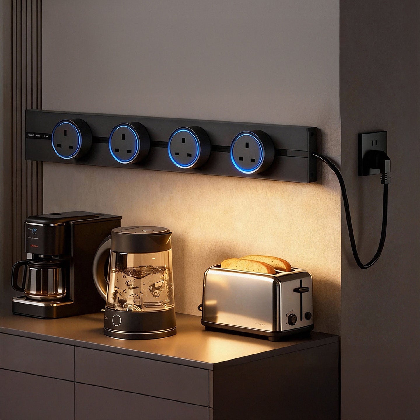 Aluminium Power Track And Adaptors With Motion Sensor LED Light – LOFT HOME