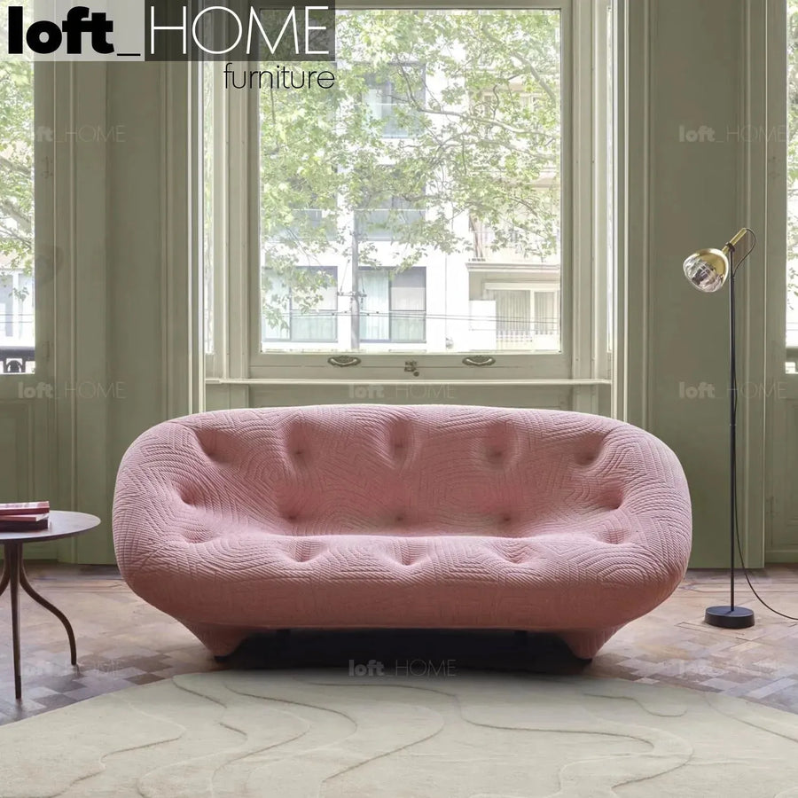 Contemporary Fabric 2 Seater Sofa CONCH APPA – LOFT HOME