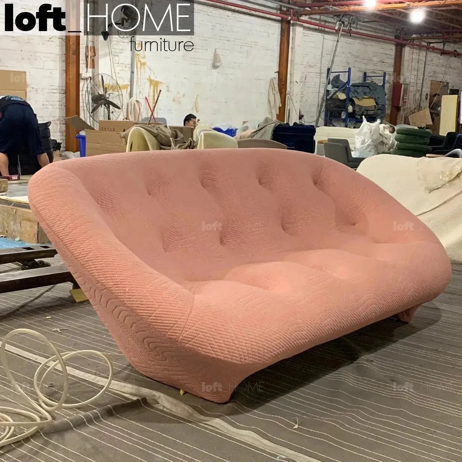 Contemporary Fabric 2 Seater Sofa CONCH APPA – LOFT HOME