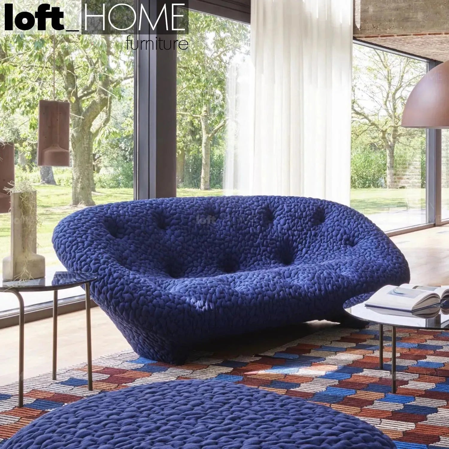 Contemporary Fabric 2 Seater Sofa CONCH MOBY – LOFT HOME