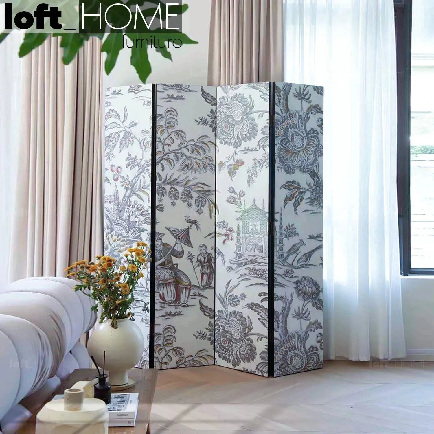 Eclectic Wood Divider LOTUS – LOFT HOME