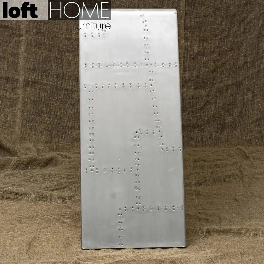 Industrial Aluminium Study Table AIRCRAFT – LOFT HOME
