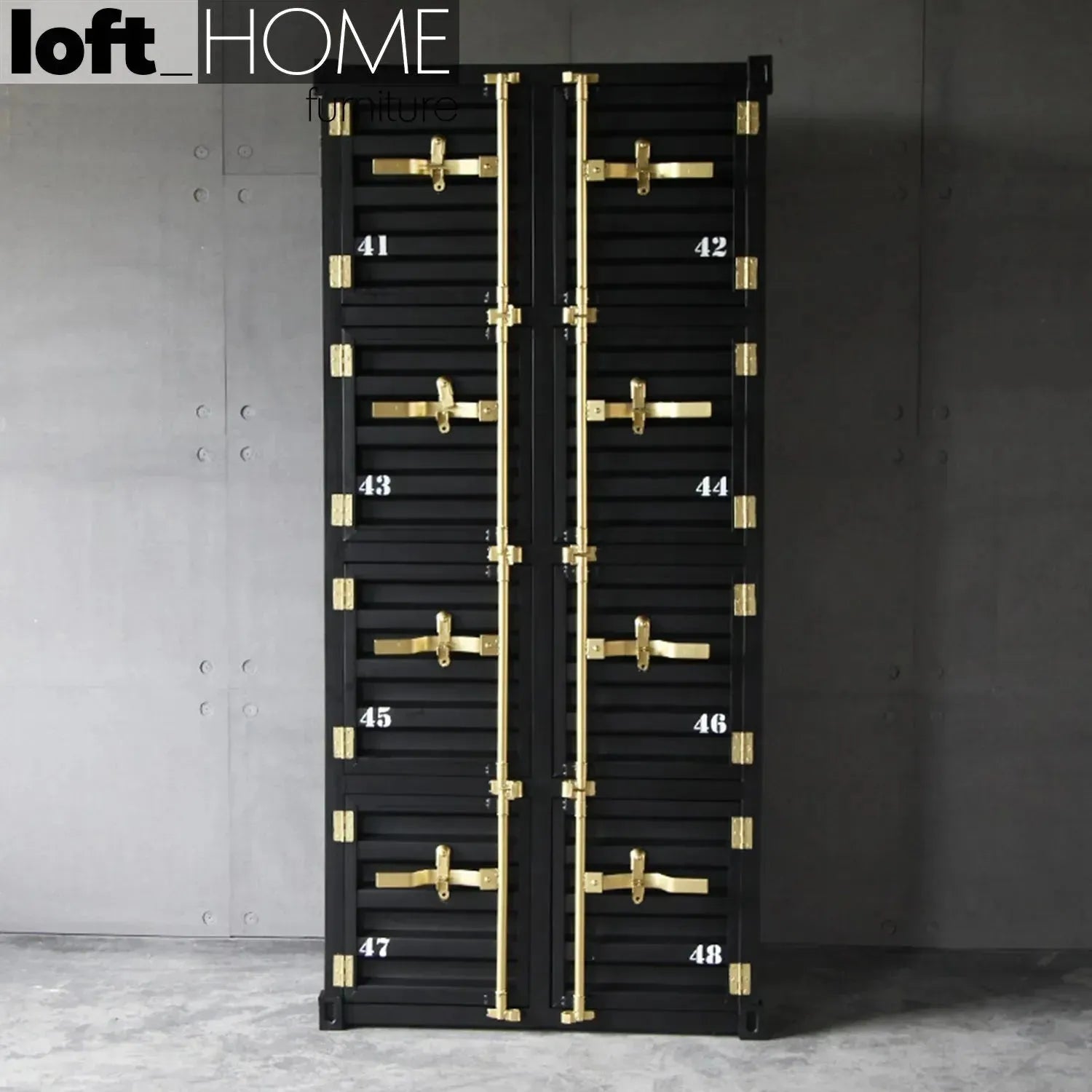 Industrial Metal Storage Cabinet CONTAINER 8 DOORS – LOFT HOME
