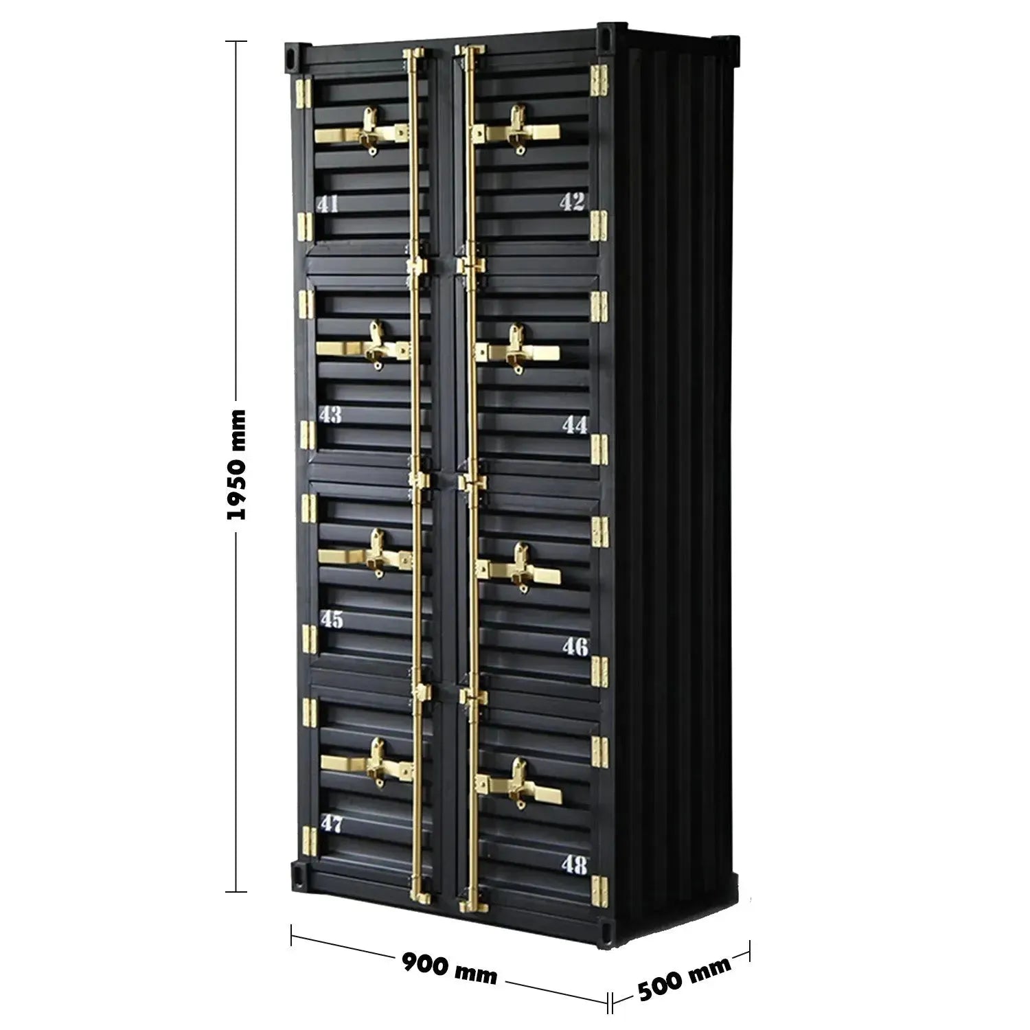 Industrial Metal Storage Cabinet CONTAINER 8 DOORS – LOFT HOME