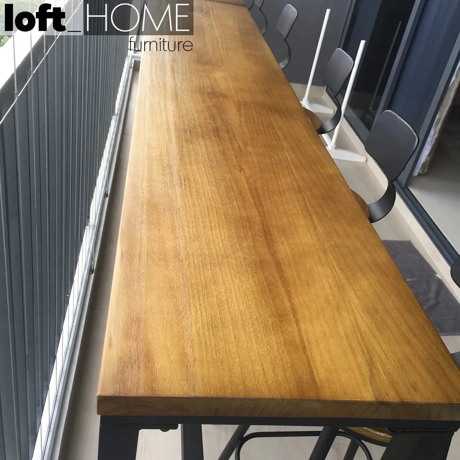 Industrial Pine Wood Bar Table STARBUCK – LOFT HOME