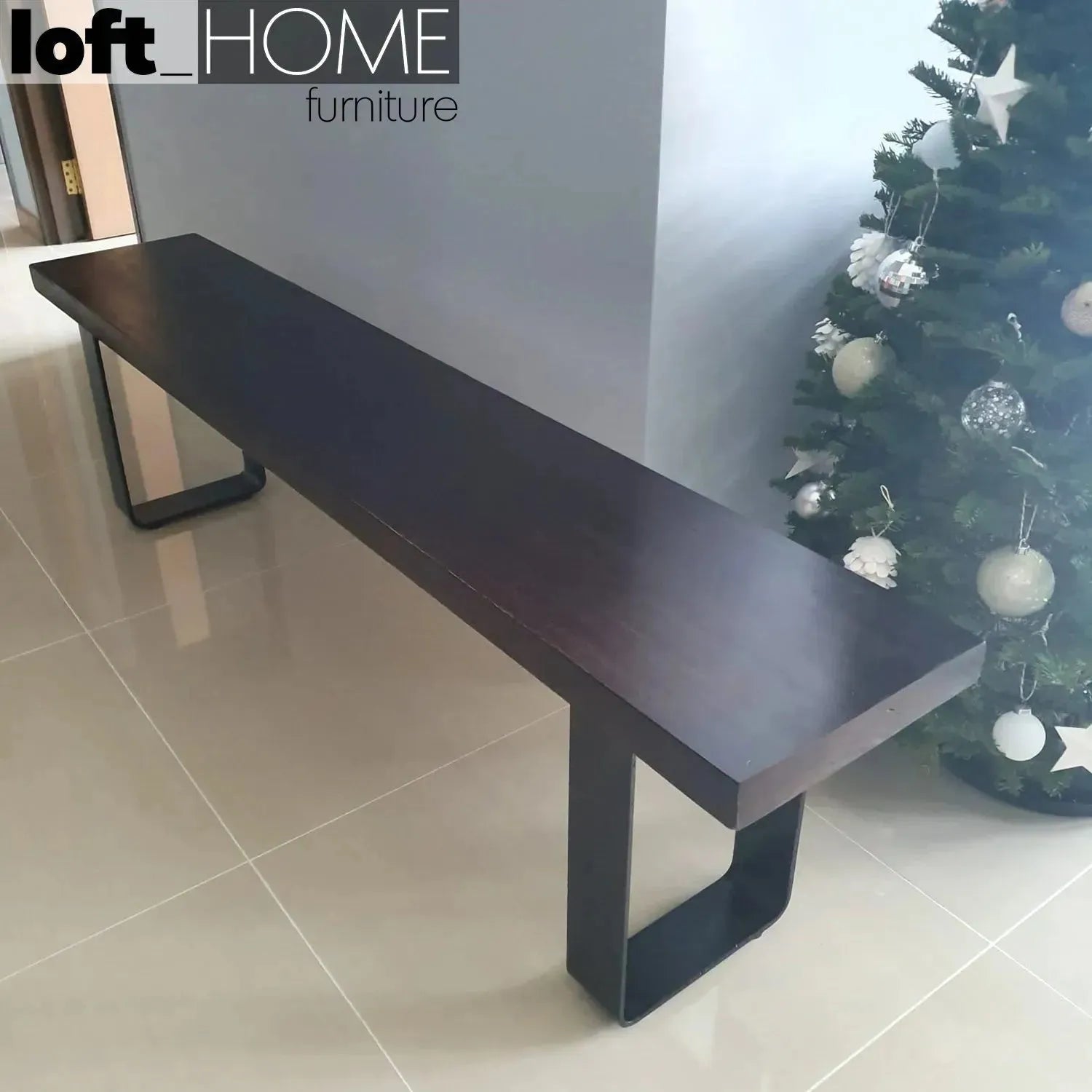 Industrial Pine Wood Dining Bench U SHAPE – LOFT HOME