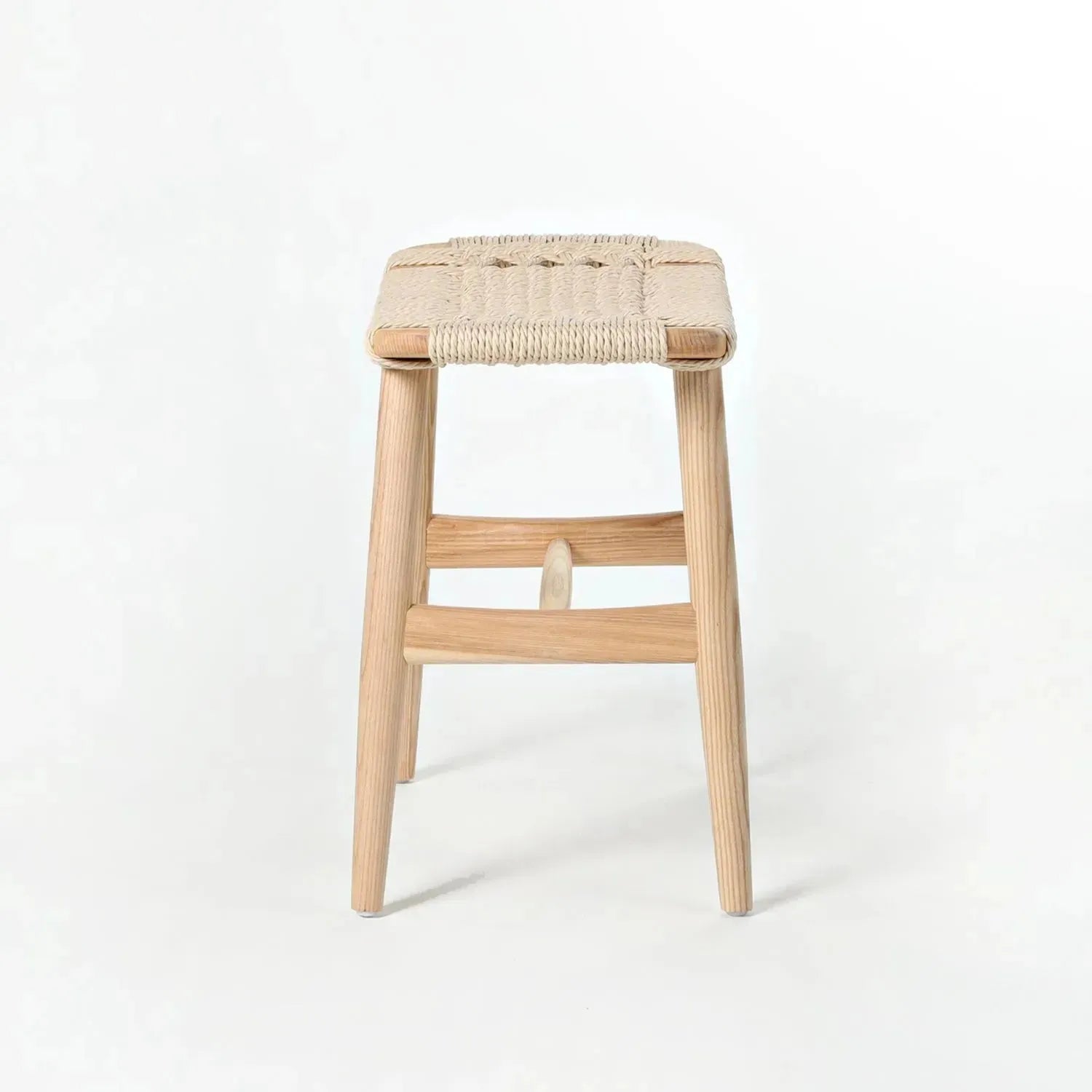 Japandi Rope Woven Dining Stool WOVEN – LOFT HOME