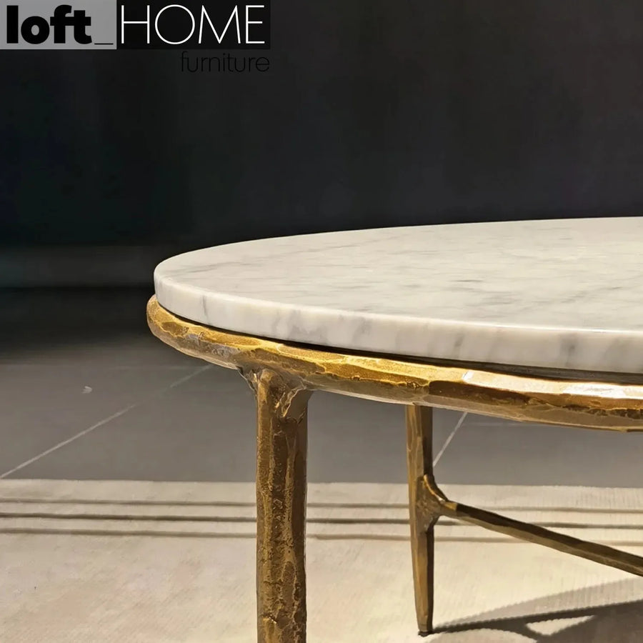 Modern Marble Coffee Table THADDEUS ROUND – LOFT HOME