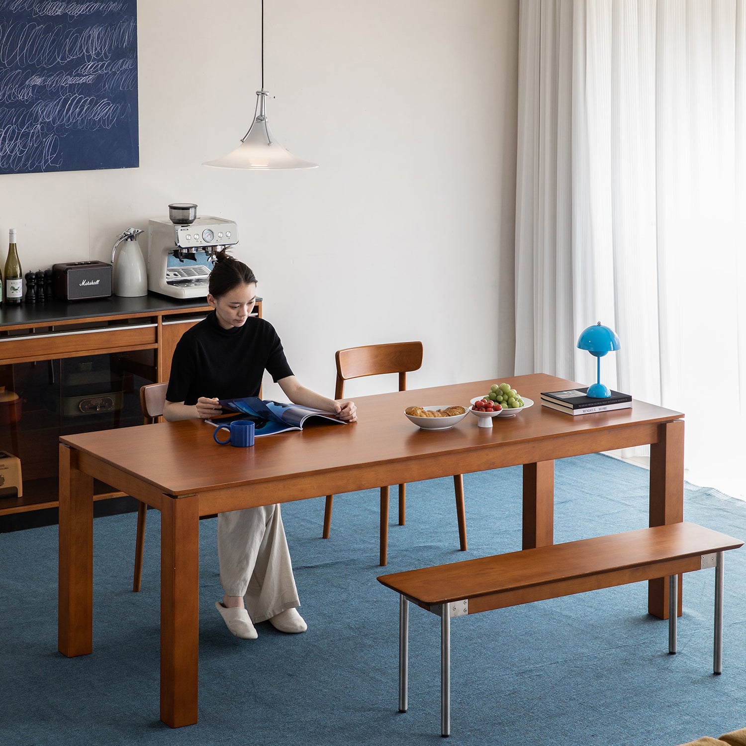 Vintage Boxwood Dining Table COASTAL – LOFT HOME