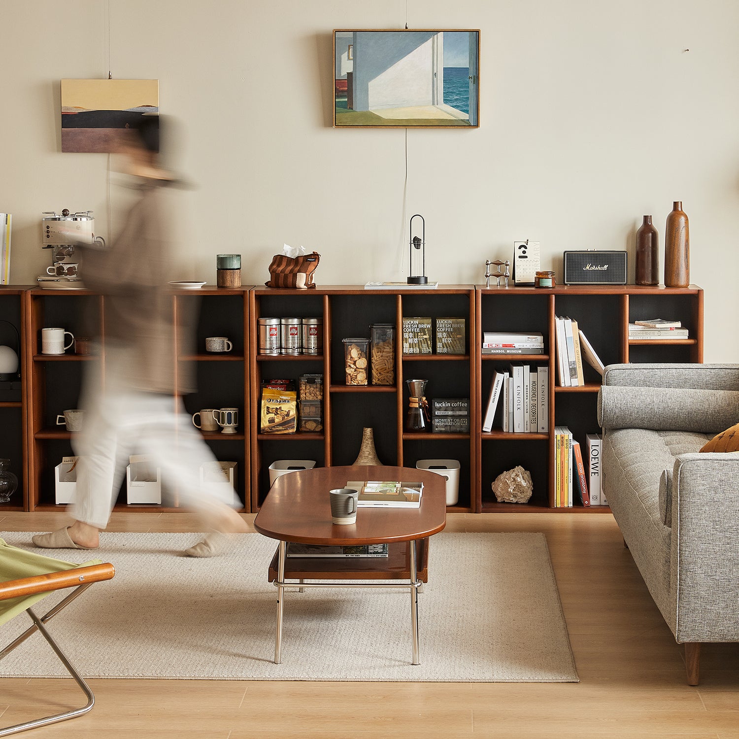 Vintage Boxwood Modular Bookshelf N PLUS – LOFT HOME