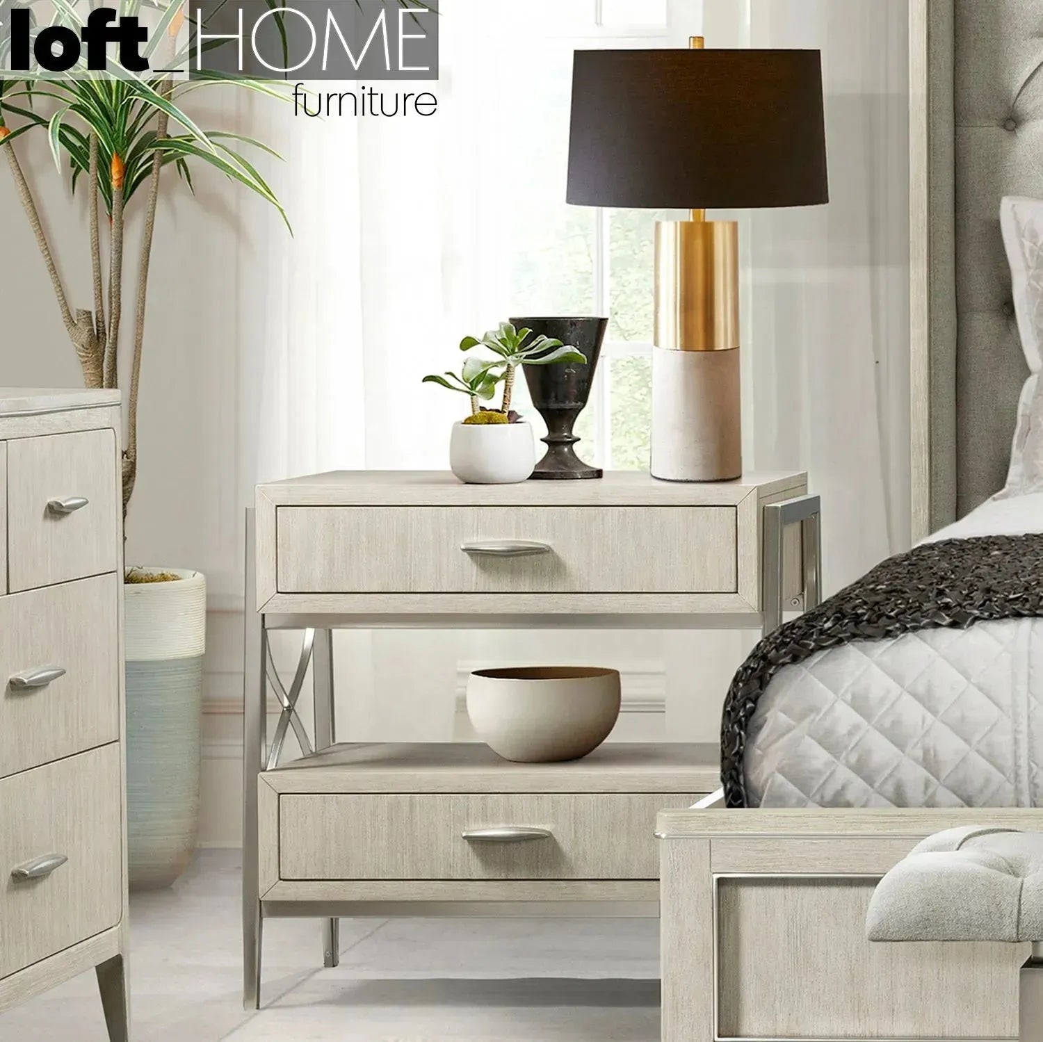 Modern Wood Side Table LILLY – LOFT HOME